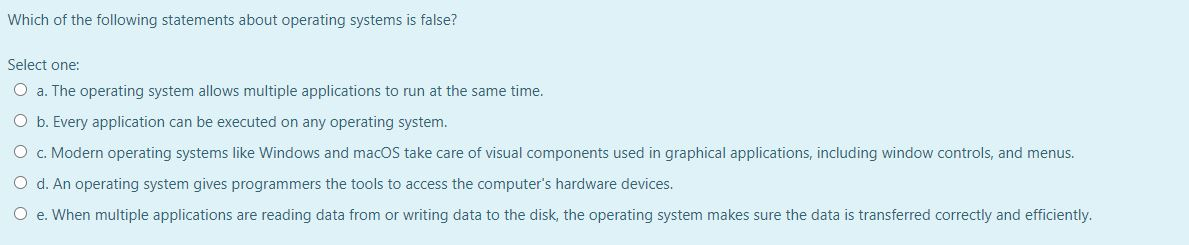 which of the following is a true statement about compilers and ...