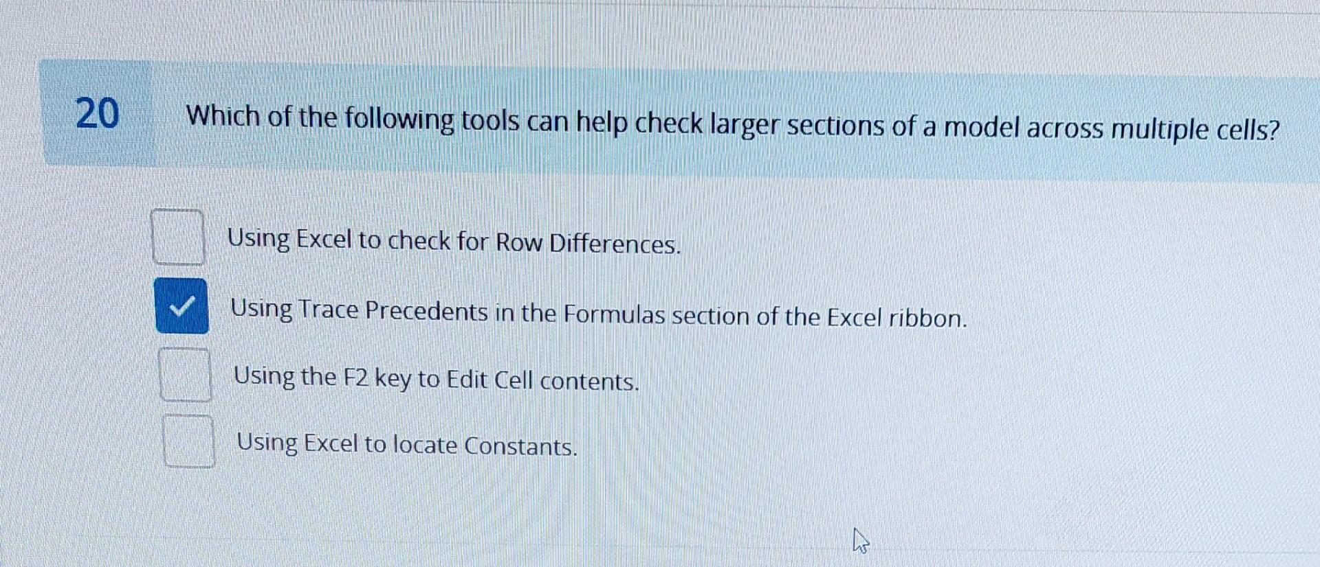 20 Which Of The Following Tools Can Help Check Larger Sections Of A Model Acros StudyX 20-which-of-the-following-tools-can-help-check-larger-sections-of-a-model-acros-studyx