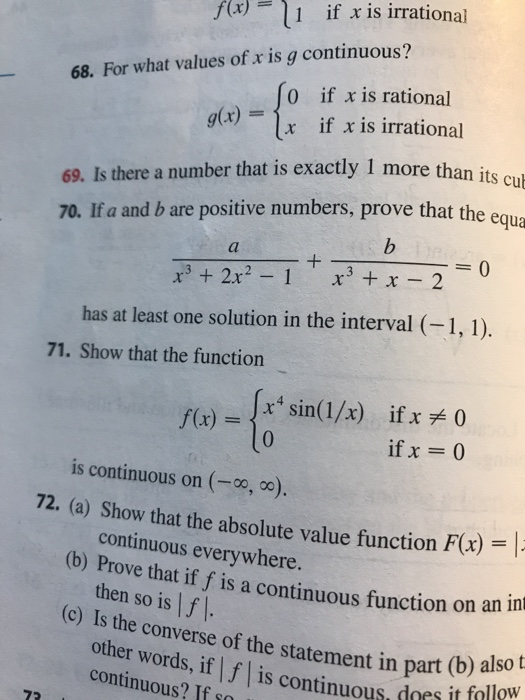 Fx 1 If X Is Irrational 68 For What Values Of X Is G Continuous O If X Is Ratio StudyX fx-1-if-x-is-irrational-68-for-what-values-of-x-is-g-continuous-o-if-x-is-ratio-studyx