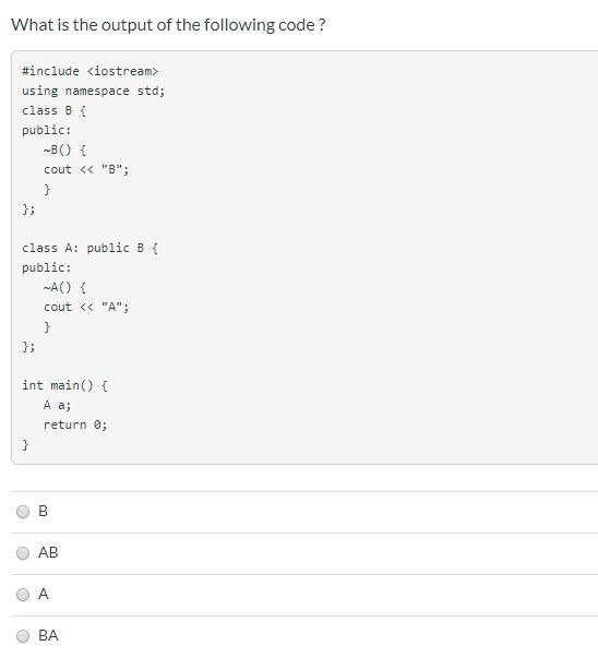 what is the output of the following code include iostream using ...