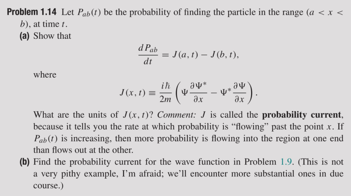 problem 114 let pabt be the probability of finding the particle in the ...